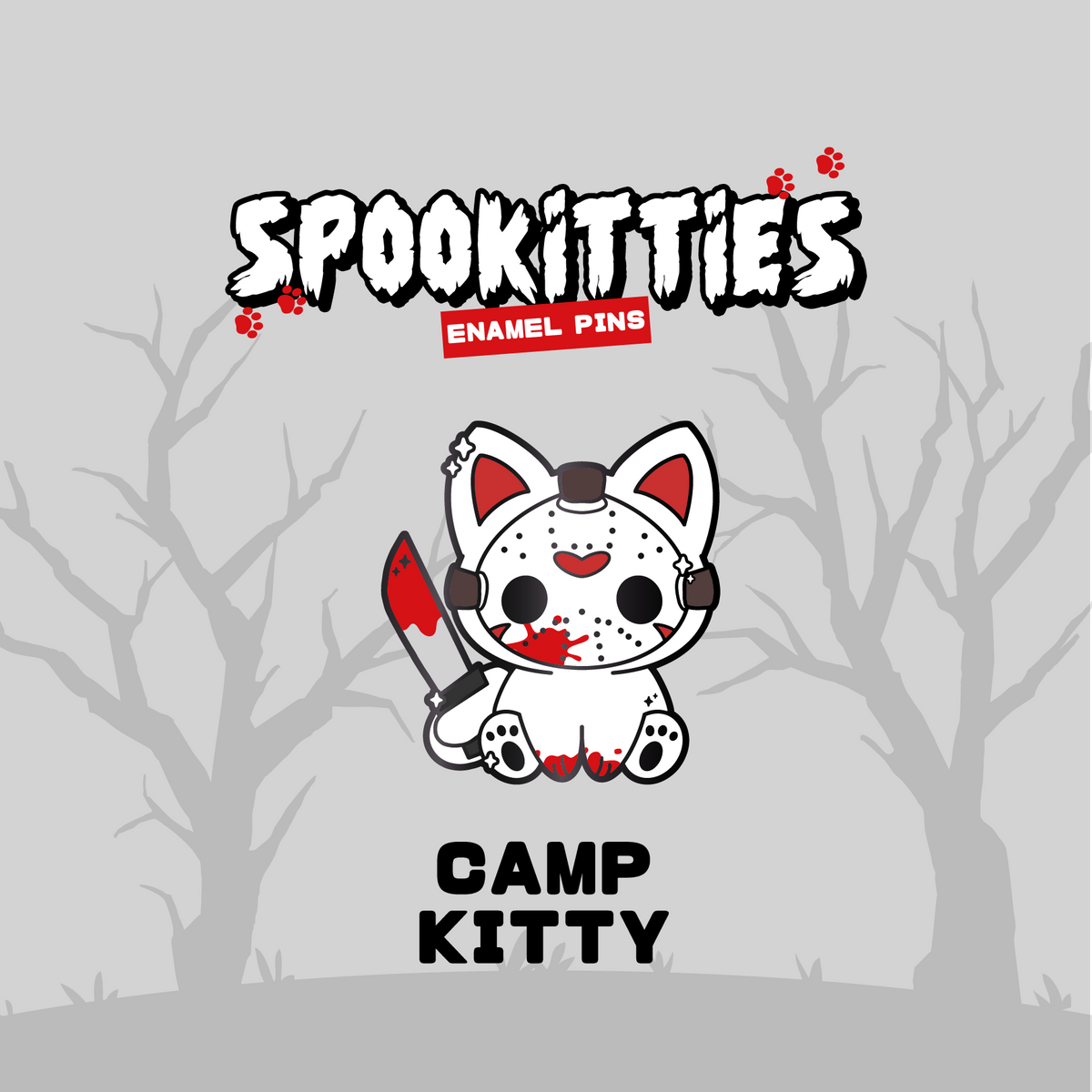 Camp Kitty Enamel Pin – Onicake