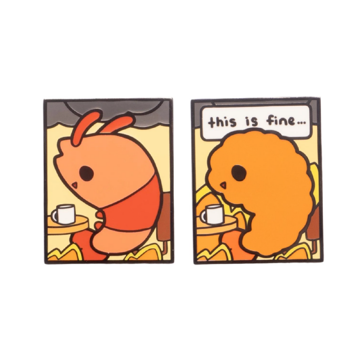 Shrimp Enamel Pin Set – Onicake